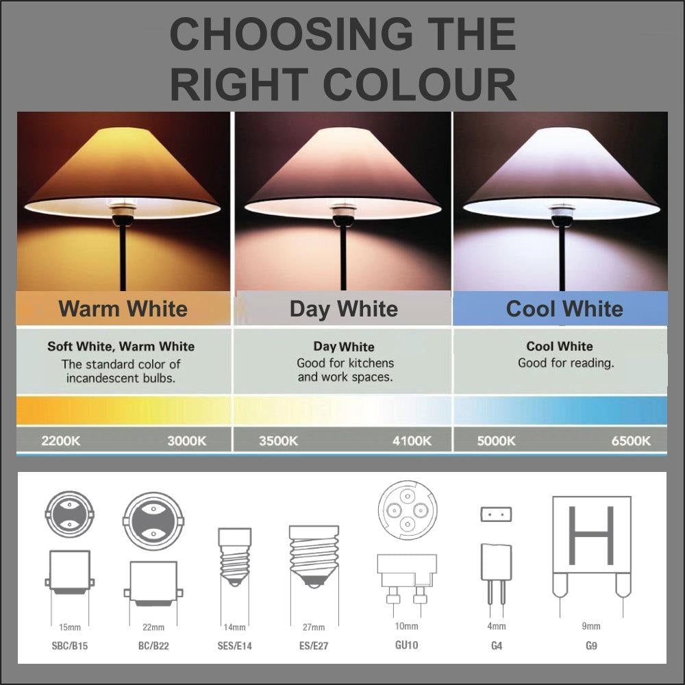 LED 8.6W (60W) GLS Lamp ES E27 810 Lumen 6500k Daylight - HomeLightsDIRECT