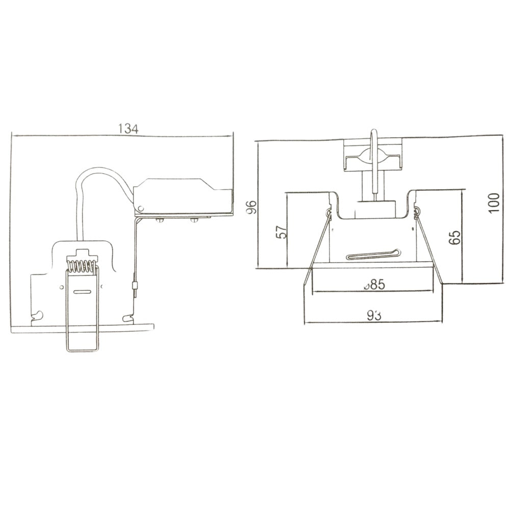 Matt White IP65 Bathroom Fire Rated Twist Lock Recessed Downlight ...