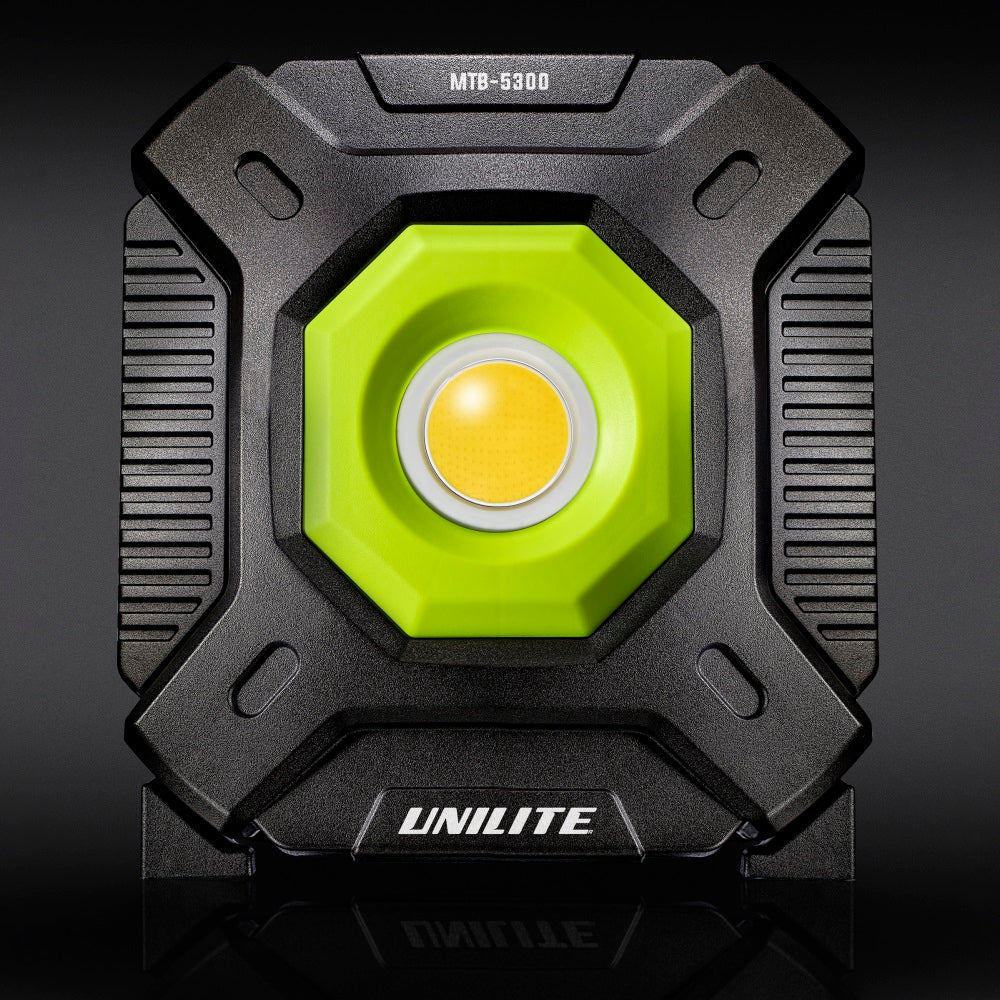 LED Dual Power Universal Power Tool Battery Work Site Light 5300 Lumen ...