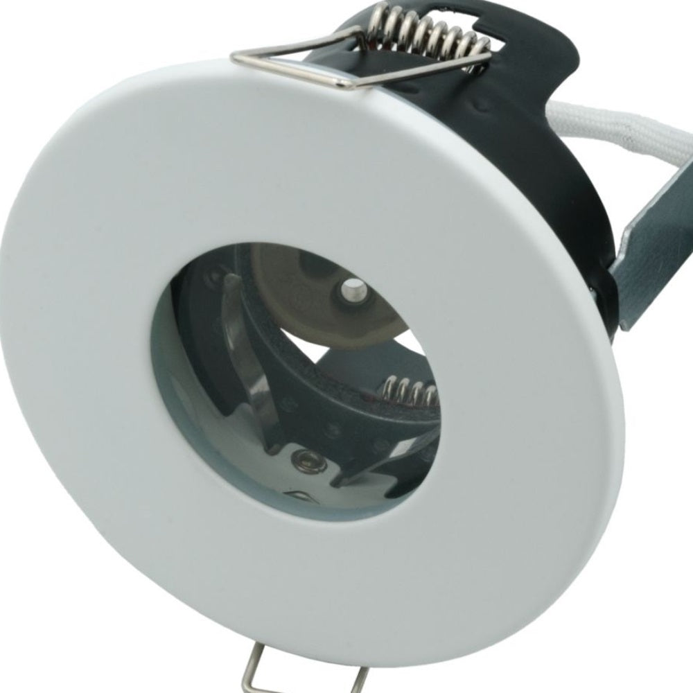 Matt White IP65 Bathroom Fire Rated Twist Lock Recessed Downlight ...