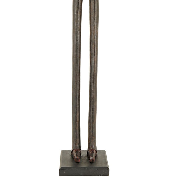 Brown & Yellow Resin Standing Jazz Saxophonist Musician Figurine 60cm ...