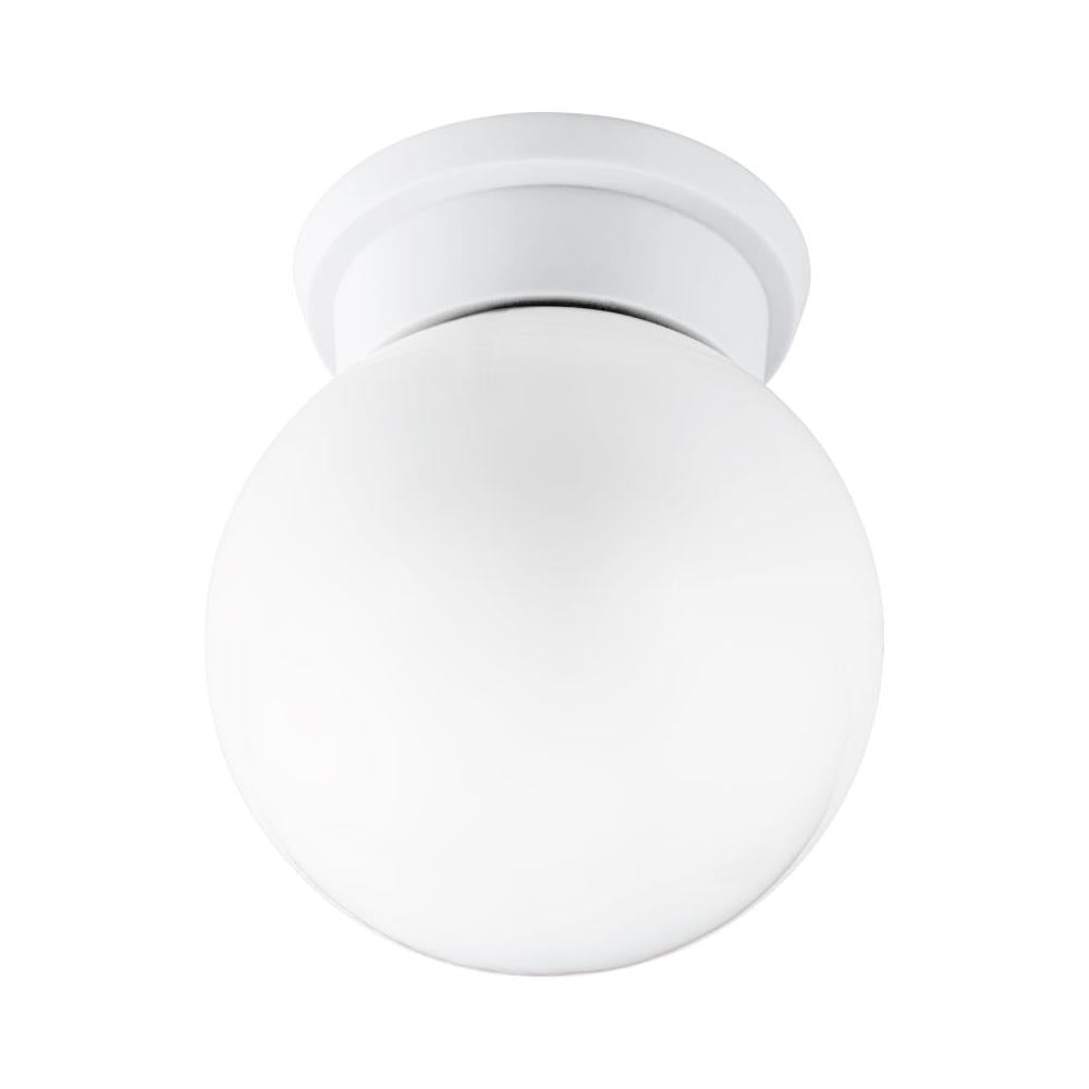 Eglo 94973 | Durelo White Modern Semi Flush with Globe Shade ...