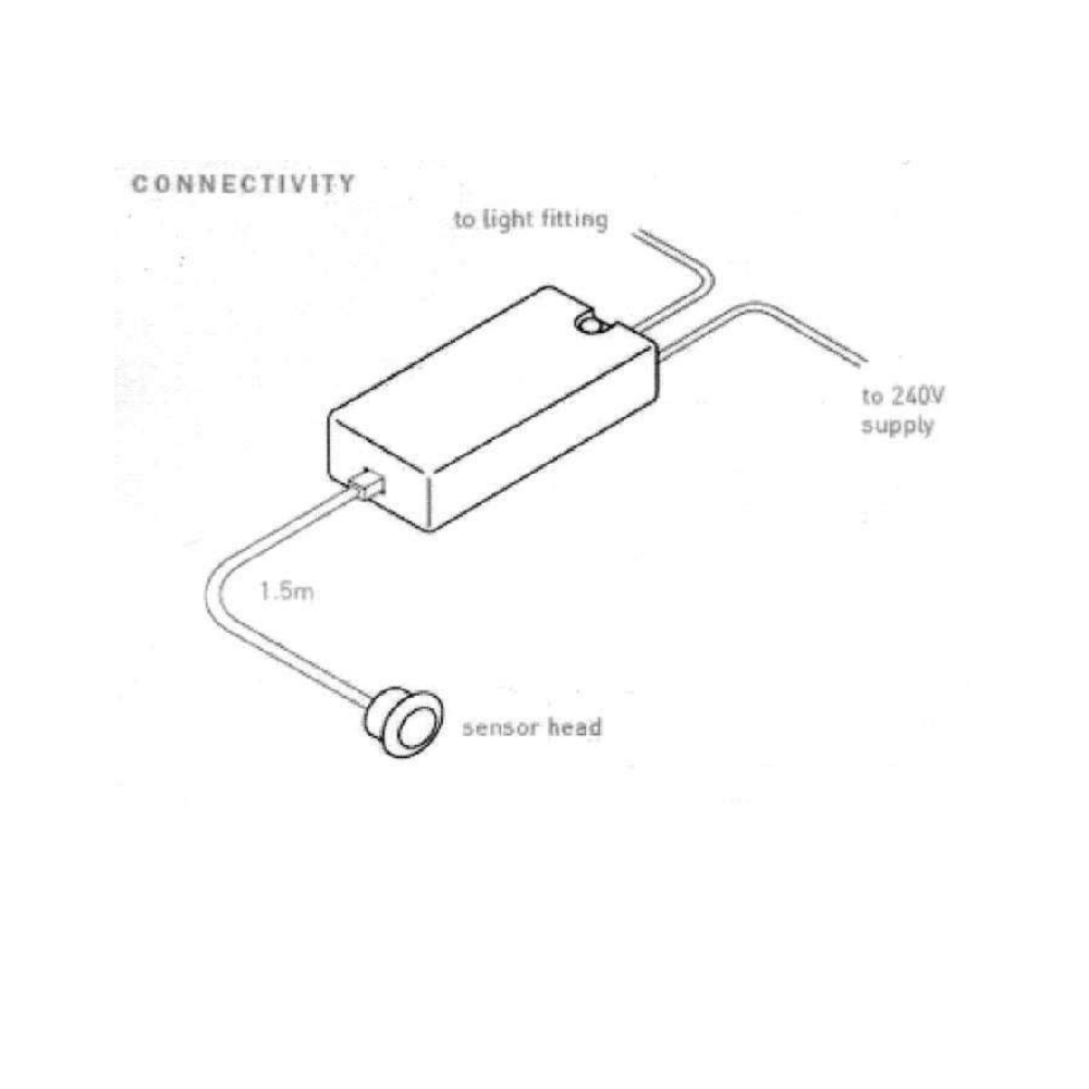 ELD LLSENS | Black Infra Red Hand Movement Sensor Switch | Leyton - HomeLightsDIRECT